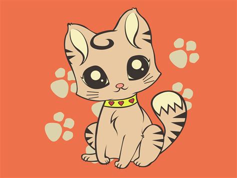 Cute Cartoon Cat Drawings