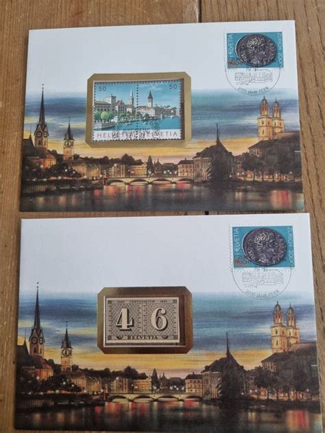 1986 Fdc Zwei Briefe 2000 Jahre Zürich Gebraucht In Arni Ag Für Chf 8 Mit Lieferung Auf