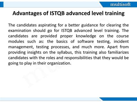 PPT ISTQB Advanced Training PowerPoint Presentation Free Download ID