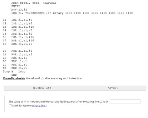 Solved Manually Calculate The Value Of R1 After Executing Chegg Com