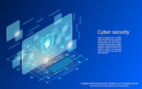 Premium Vector Cyber Security Flat 3d Isometric Vector Concept