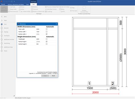 Define Fields In Width And Height Orgadata Online Help System