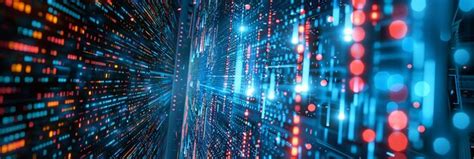 Data Flow Abstract Visualization Premium Ai Generated Image