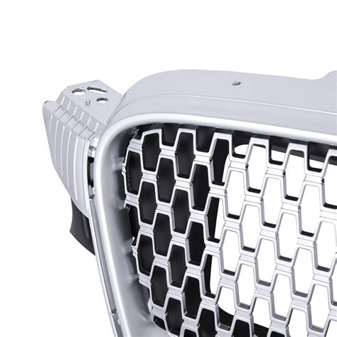 Front Bumper Grille Grill Nickelplated Chrome Plastic For Lincoln Mkz