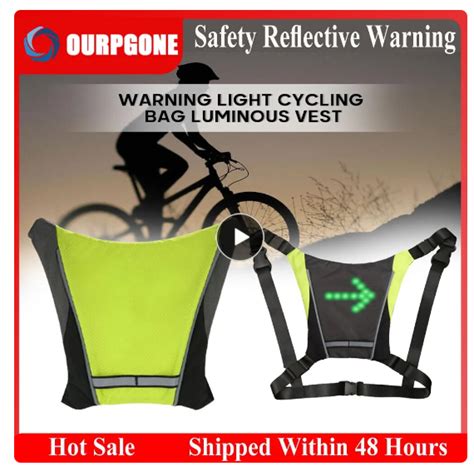 사이클링 반사 안전 조끼 전기 스쿠터 깜박이 조끼 Usb 충전식 Led 신호 조끼 승마 달리기 조깅 낚시