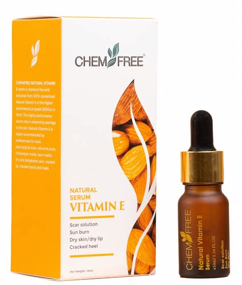 Natural Vitamin E Serum Chemifree Skin Care Online