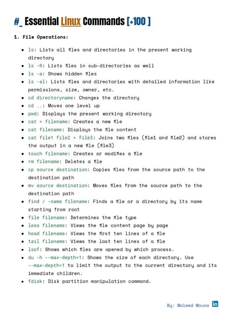 100 Essential Linux Commands Your Comprehensive Pdf Reference Connect 4 Techs