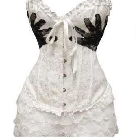Iso Corset Story White Hand Corset Outfit In Size Depop