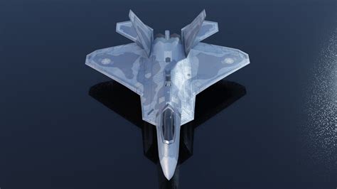 Lockheed Martin F 22 Raptor 3d Model By Netrunnerpl