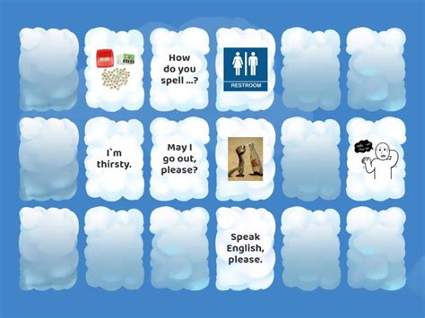 Classroom Language Matching Pairs
