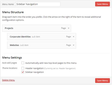 Theme Development How Can I Display A Menu On Certain Pages Only WordPress Development