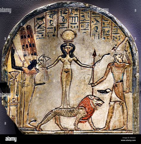 Stele Of Qetesh Kadesh From Deir El Medina 19th Dynasty 1292 1191