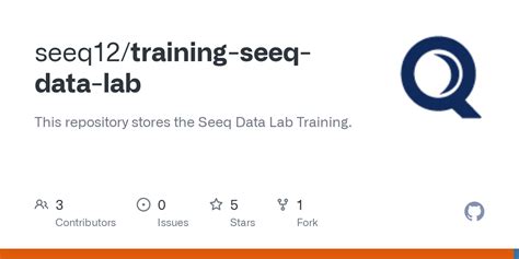 Github Seeq12 Training Seeq Data Lab This Repository Stores The Seeq