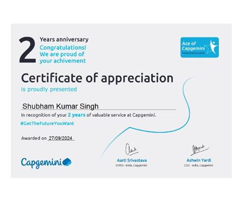 Workanniversary Grateful Learningjourney Capgemini Dataanalytics Powerbi Azure Sql