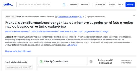 Manual De Malformaciones Congénitas De Miembro Superior En El Feto O