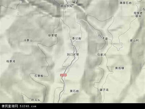 剑门关镇地图 剑门关镇卫星地图 剑门关镇高清航拍地图 便民查询网地图