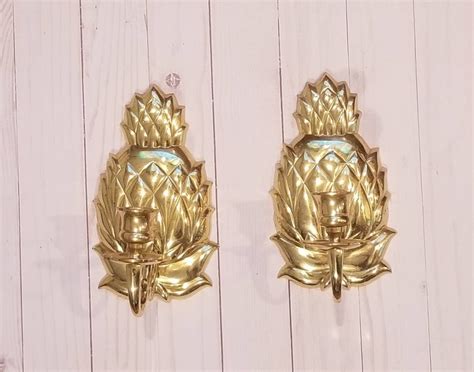 Vintage Brass Pineapple Sconces Found By Foo Foo La La Etsy