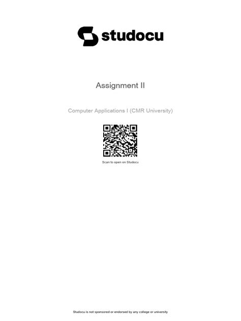 Assignment Ii Pdf Technology And Engineering