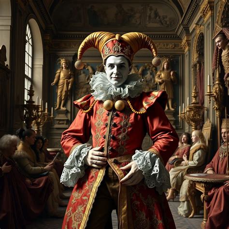 Le Bouffon Du Roi Réaliste A Royal Jester In Opulent 17t
