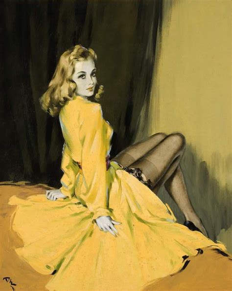 David Wright The Yellow Dress John Noott Online Art Gallery