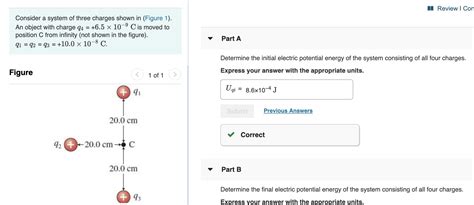 solved consider a system of three charges shown in