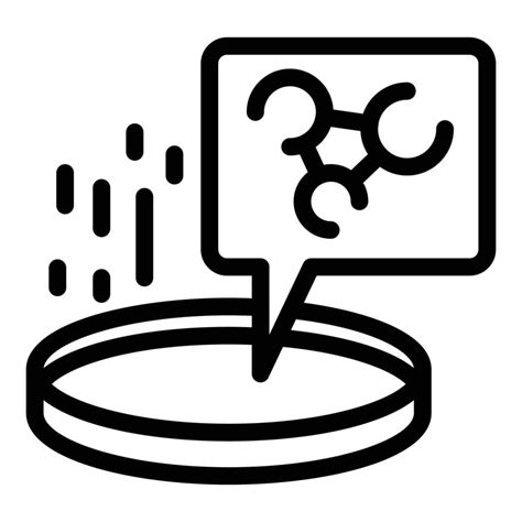 Chemical Test Icon Outline Vector Lab Science 15063570 Vector Art At