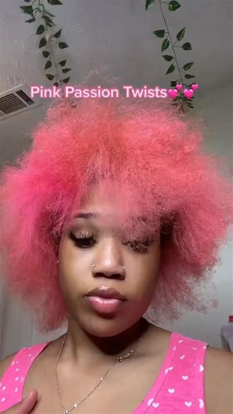 Pink Passion Twist Tutorial 💕 Pink Hair Hair Styles Quick Braided