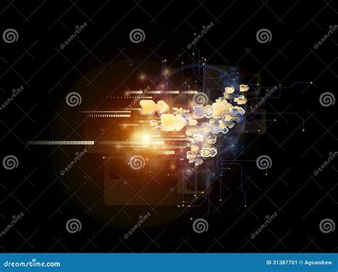 Acceleration Of Cloud Technology Stock Illustration Illustration Of Signal Special 31387701