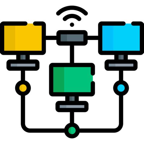 Local Area Network Special Lineal Color Icon