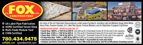 E S Fox Limited Edmonton Ab Cossd