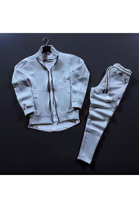 خرید و قیمت ست لباس ورزشی مردانه در فضای باز با زیپ کامل چاپ دیجیتال