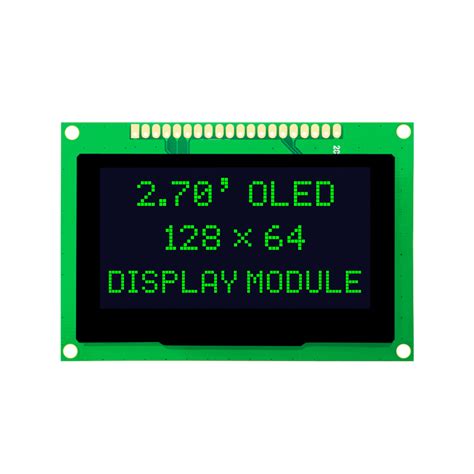 2 7 Inch Oled Display Module 128x64 Yellow Graphic Spi 20pin