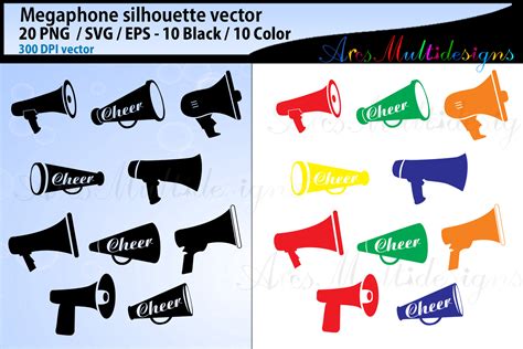 Megaphone Vector Silhouette Graphic By Arcs Multidesigns · Creative Fabrica