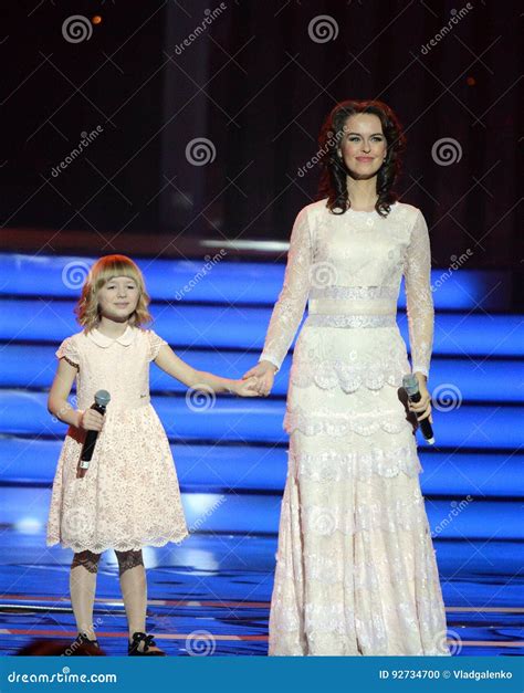 Actress Alena Mitroshina On Stage During The Spectacle Royalty Free