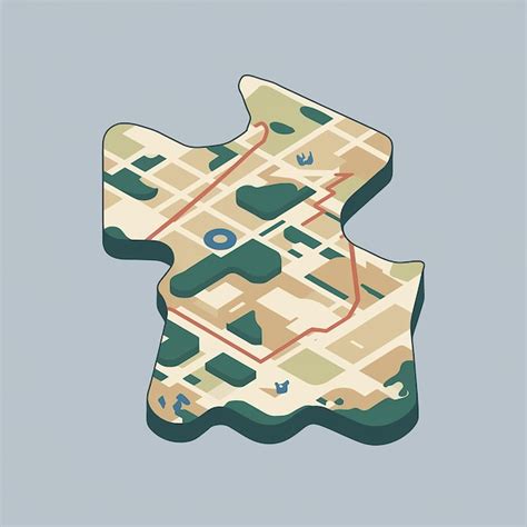 A 3d Representation Of A Map Possibly Of A City Or Region The Map Is