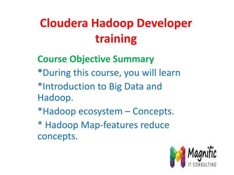cloudera hadoop developer training pptx cloud computing internet