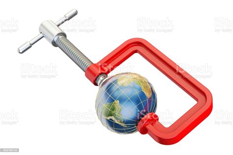 클램프 3d 렌더링에 고립 된 흰색 배경에서에서 지구 지구 3차원 형태에 대한 스톡 사진 및 기타 이미지 3차원 형태 개념과 주제 부서짐 Istock