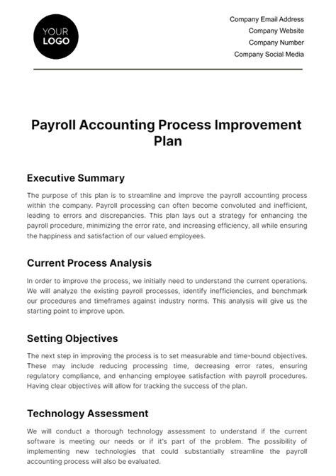 Free Accounting Plan Templates And Examples Edit Online And Download