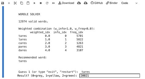 GitHub Juleskuehn Wordle Solver A Wordle Solver Based On My Intuition About What Makes A Good