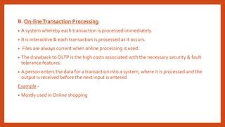 Transaction Processing System TPS PPTX