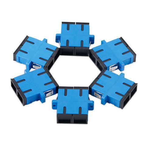 Pack SC To SC Duplex OS Single Mode Fiber Optic Adapter