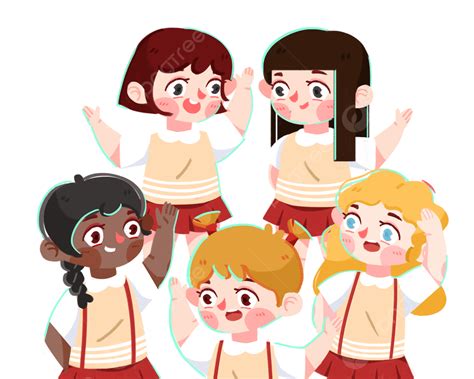 여자 아이의 국제 날 국제 소녀의 날 캐릭터 소녀 Png 일러스트 및 Psd 이미지 무료 다운로드 Pngtree