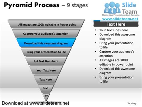 List Of Items In Pyramind Form Process 9 Stages Powerpoint Diagrams And Powerpoint Templates Ppt