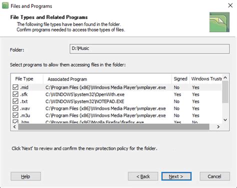Creating Policy Based On File Types