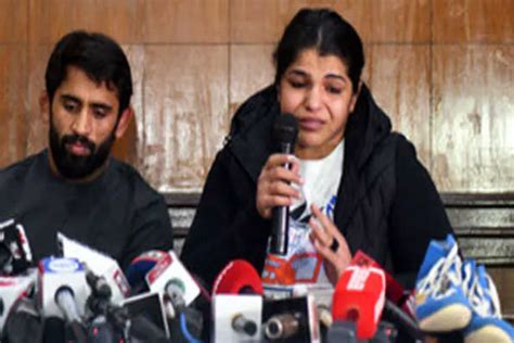 I Quit Wrestling Sakshi Malik Breaks Down After Brij Bhushan Aide