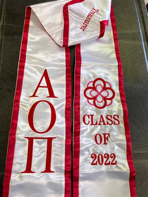 Sorority Graduation Stole The Letter Market
