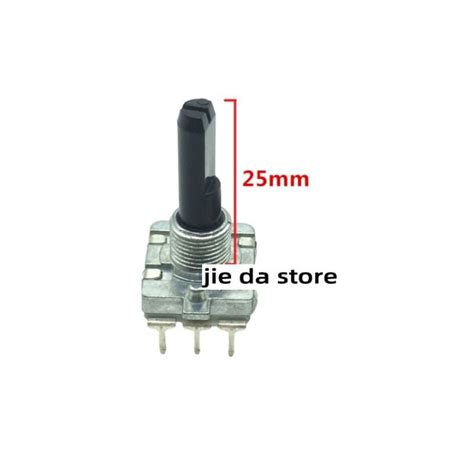 EC16 Type Rotary Encoder 24 Positioning Number 24 Pulse Number Sawtooth Shaft 25MM Digital