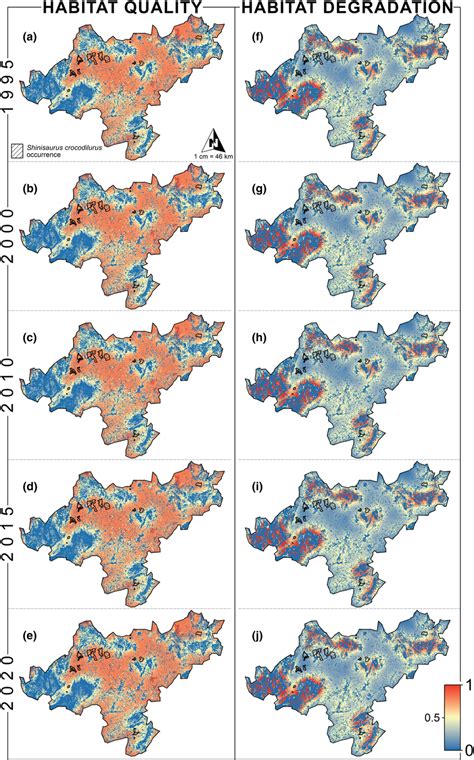 Spatialtemporal Distribution Characteristics Of Habitat Quality And Download Scientific