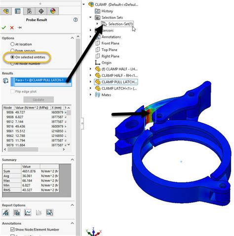 Using Solidworks Simulation Sensors And Selection Sets