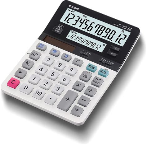 Casio Dv 220w Bureau Calculatrice Financière Noir Blanc Calculatrice Calculatrices Bureau